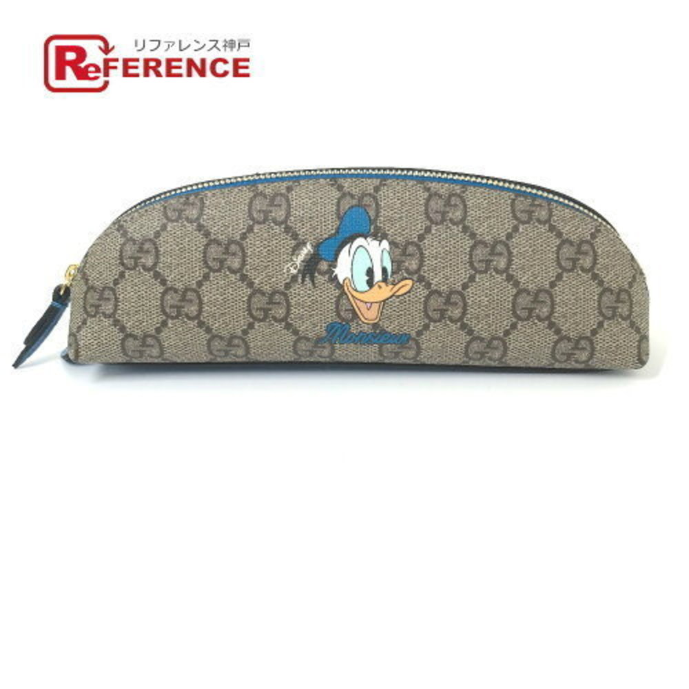 Gucci Disney Donald Duck Gg Supreme Case Leather Beig… - Gem